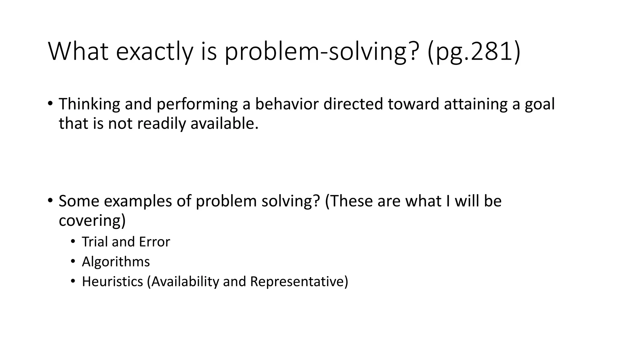 Problem Solving Strategies Ppt