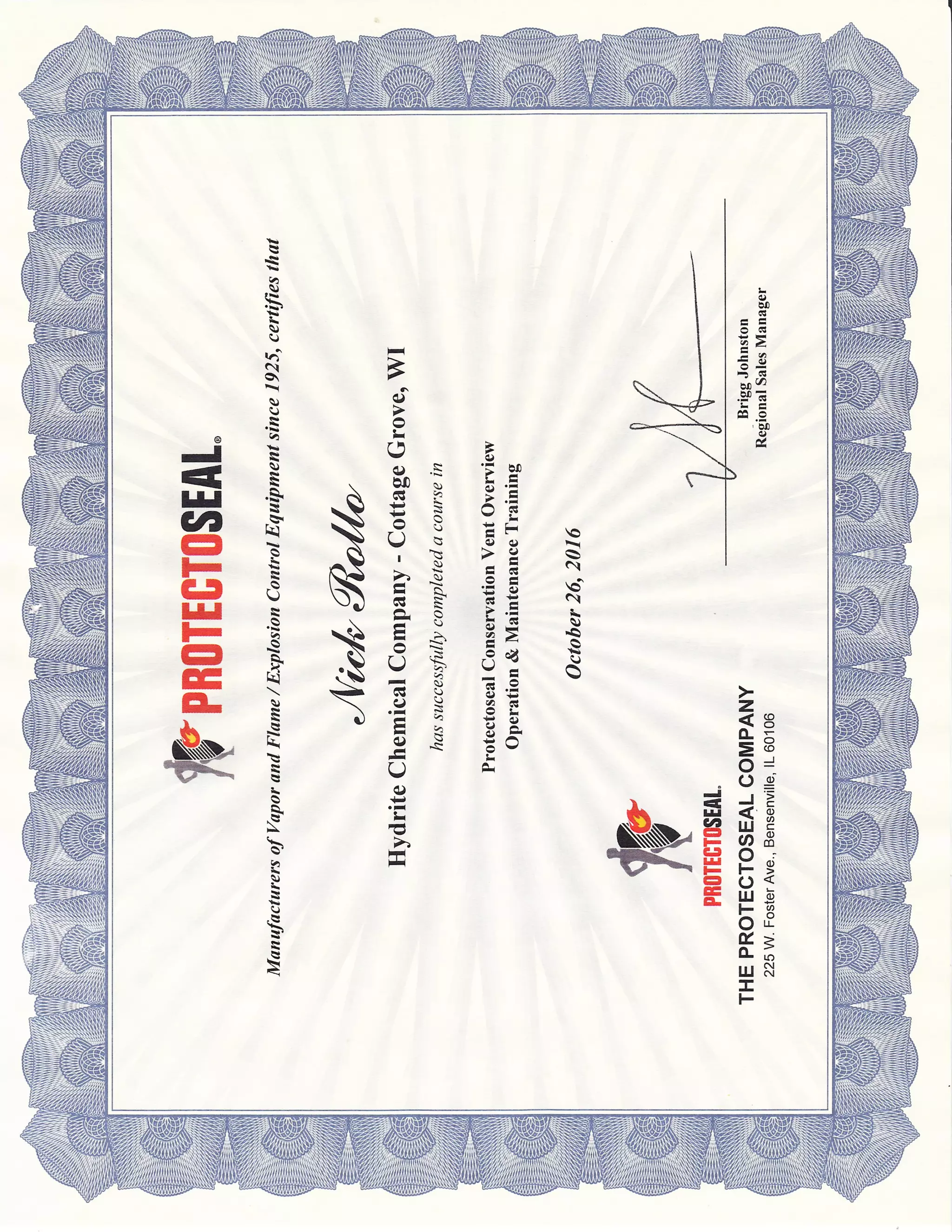 ProtectoSeal Certificate | PDF