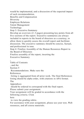 1 Begin Assembly of Human Resources Report to the Board of Director.docx