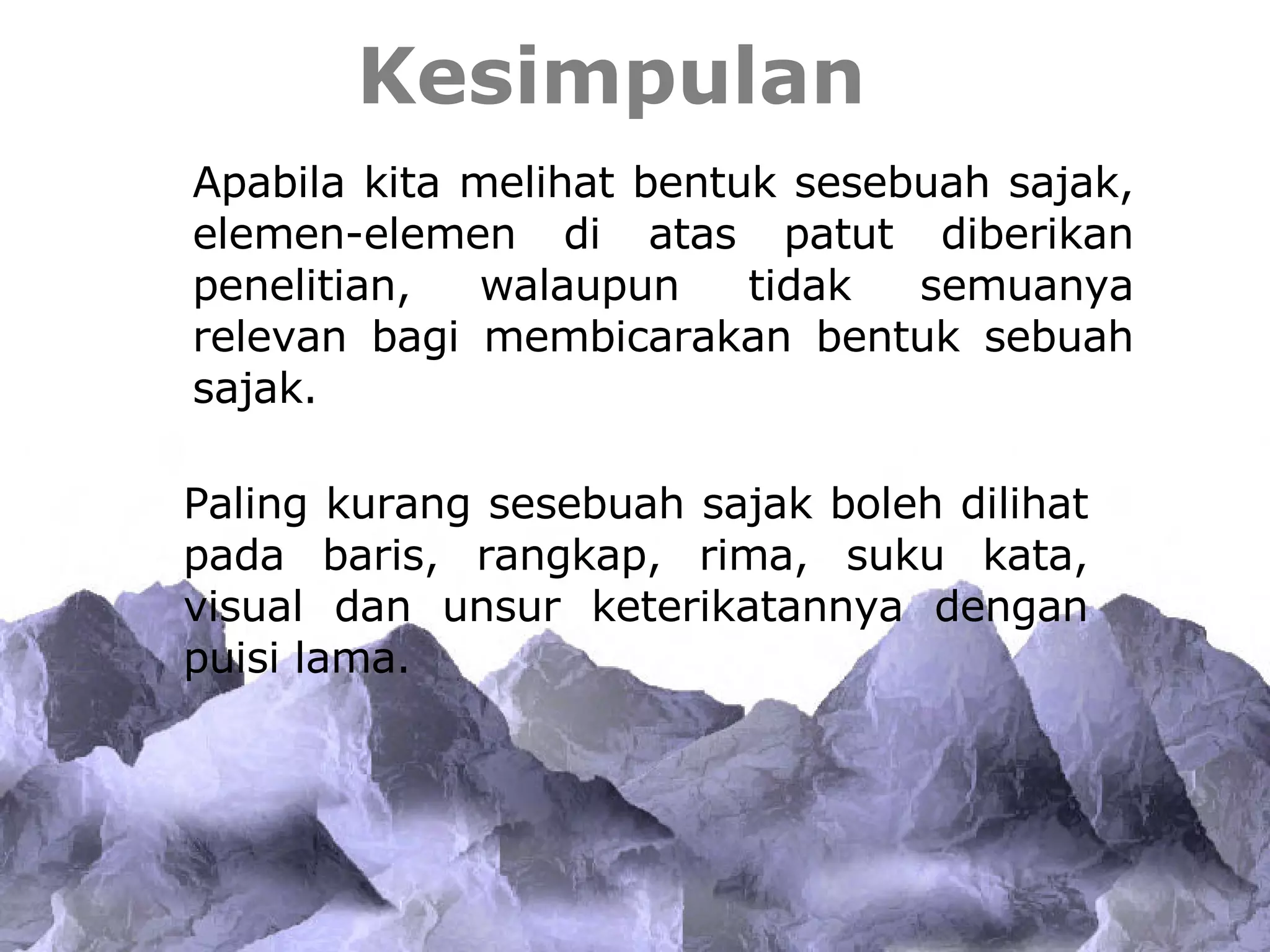 1 Bentuk Sajak | PPT