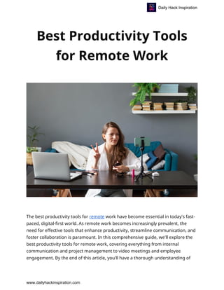 Best Productivity Tools for Remote Work.docx