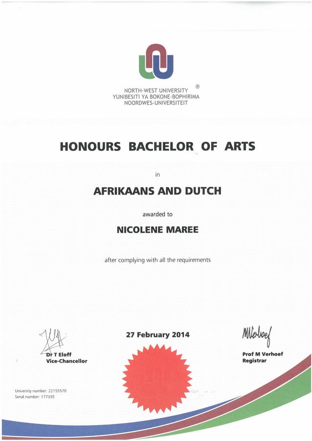 Honours Degree N Maree | PDF