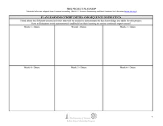 PBIS_Project_Planner_Sound_Example Example | PPT