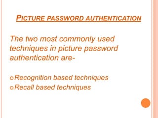 Data security with Images through clickpoints | PPT