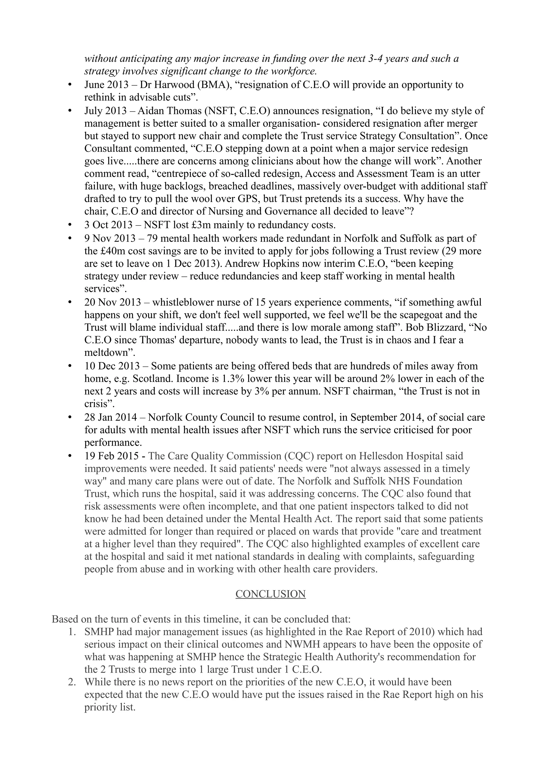 Hellesdon Hospital Case Study | PDF