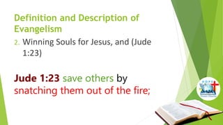 EVANGELISM 101: Lesson 1 - Biblical Foundations of Evangelism | PPTX