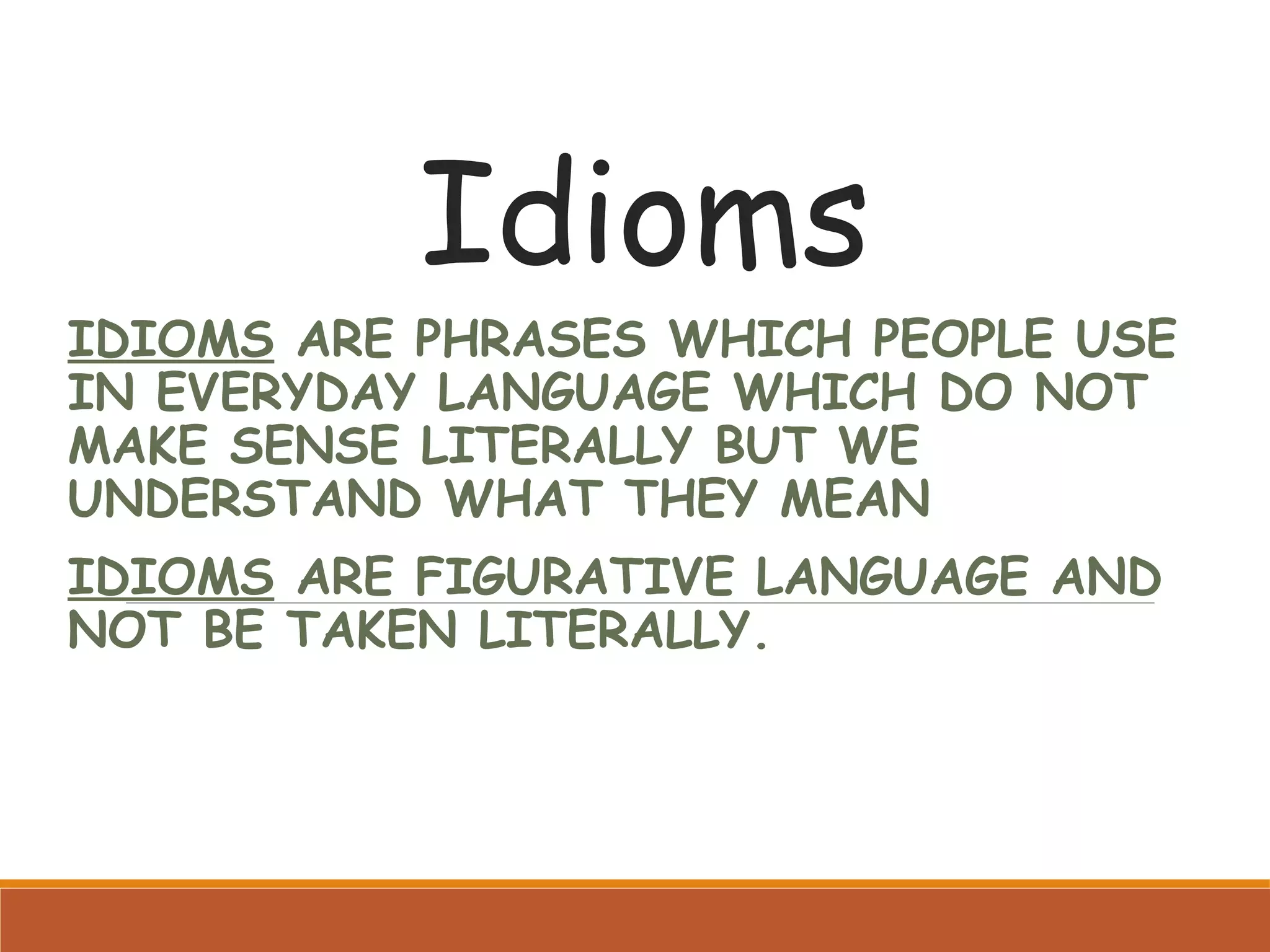 Idioms and examples | PPT