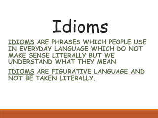 Idioms and examples | PPT