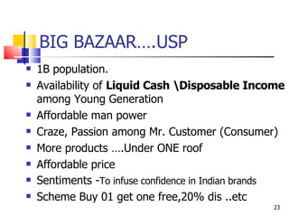 1 Big Bazaar | PPT | Retail Industry | Industries