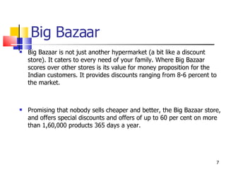 1 Big Bazaar | PPT | Retail Industry | Industries