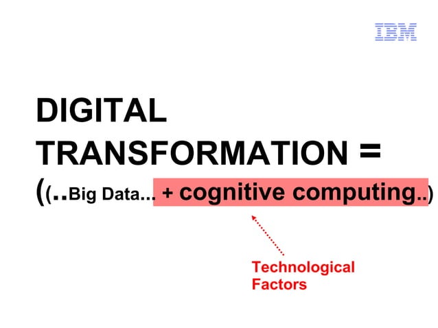 Big data cognitive computing and digital transformation | PDF ...