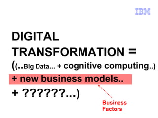 Big data cognitive computing and digital transformation | PDF