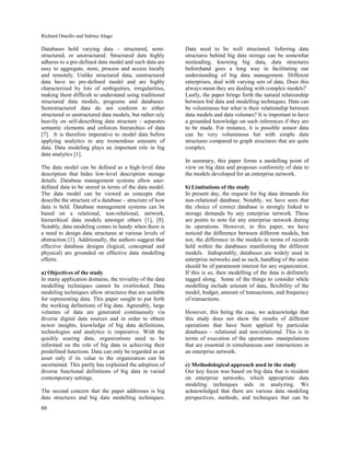 Data modeling techniques used for big data in enterprise networks | PDF