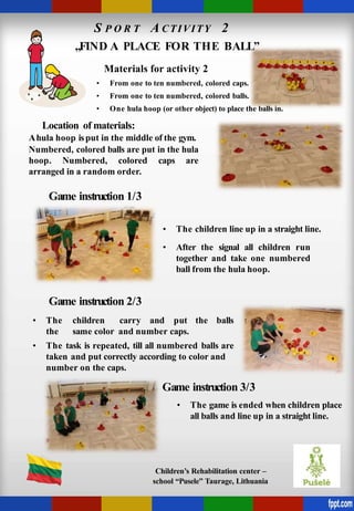 1 Big sports games Project "Let's share our games!" | PDF