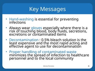 SBA Infection Prevention Practices in LR | PPT
