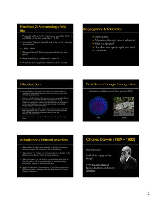 biogeography+and+adaptation | PDF | Geography | Science