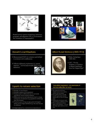 biogeography+and+adaptation | PDF | Geography | Science