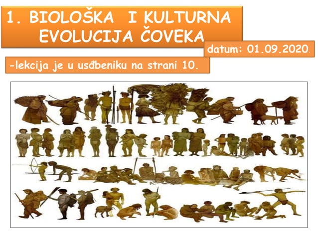 1 Bioloska i kulturna evolucija | PPTX