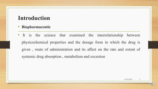 1 Biopharmaceutics 4th | PPT