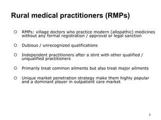 Quality of underground health care: A case study of Indian RMPs | PDF ...