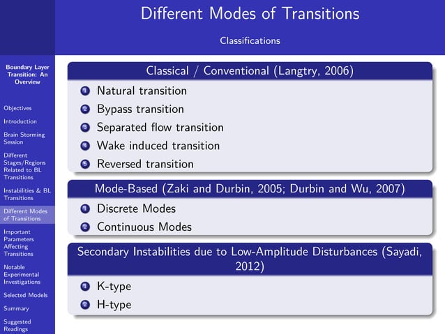 Boundary Layer Transition: An Overview | PPT