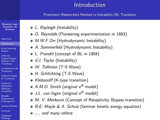 Boundary Layer Transition: An Overview | PPT