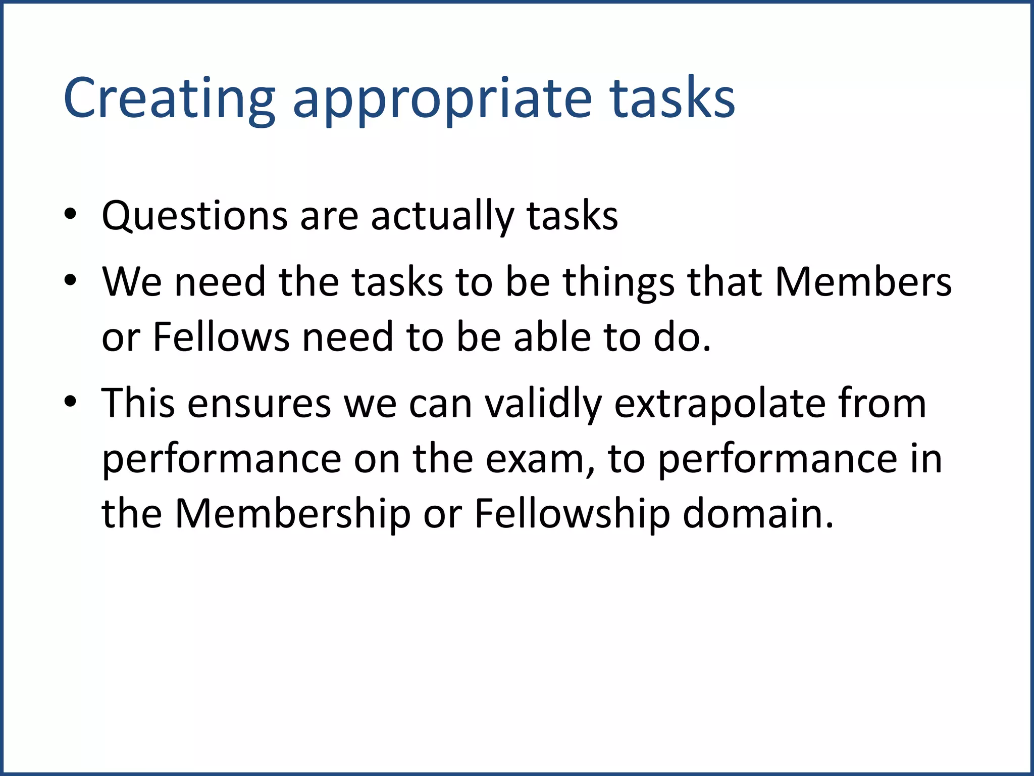 Blueprinting and drafting questions Liz Norman ANZCVS 2019 | PPT