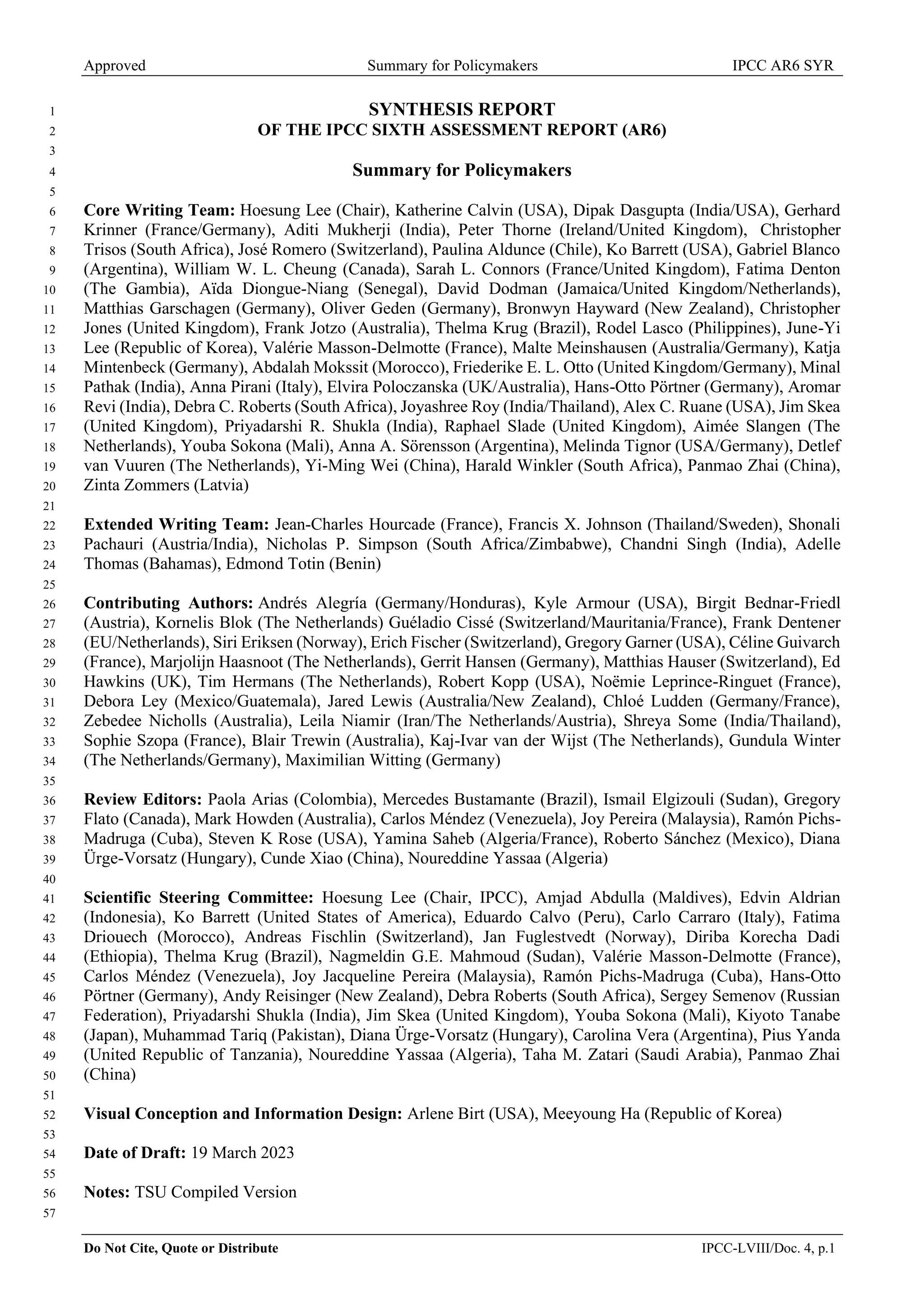 IPCC AR6 Climate Change 2023 report | PDF