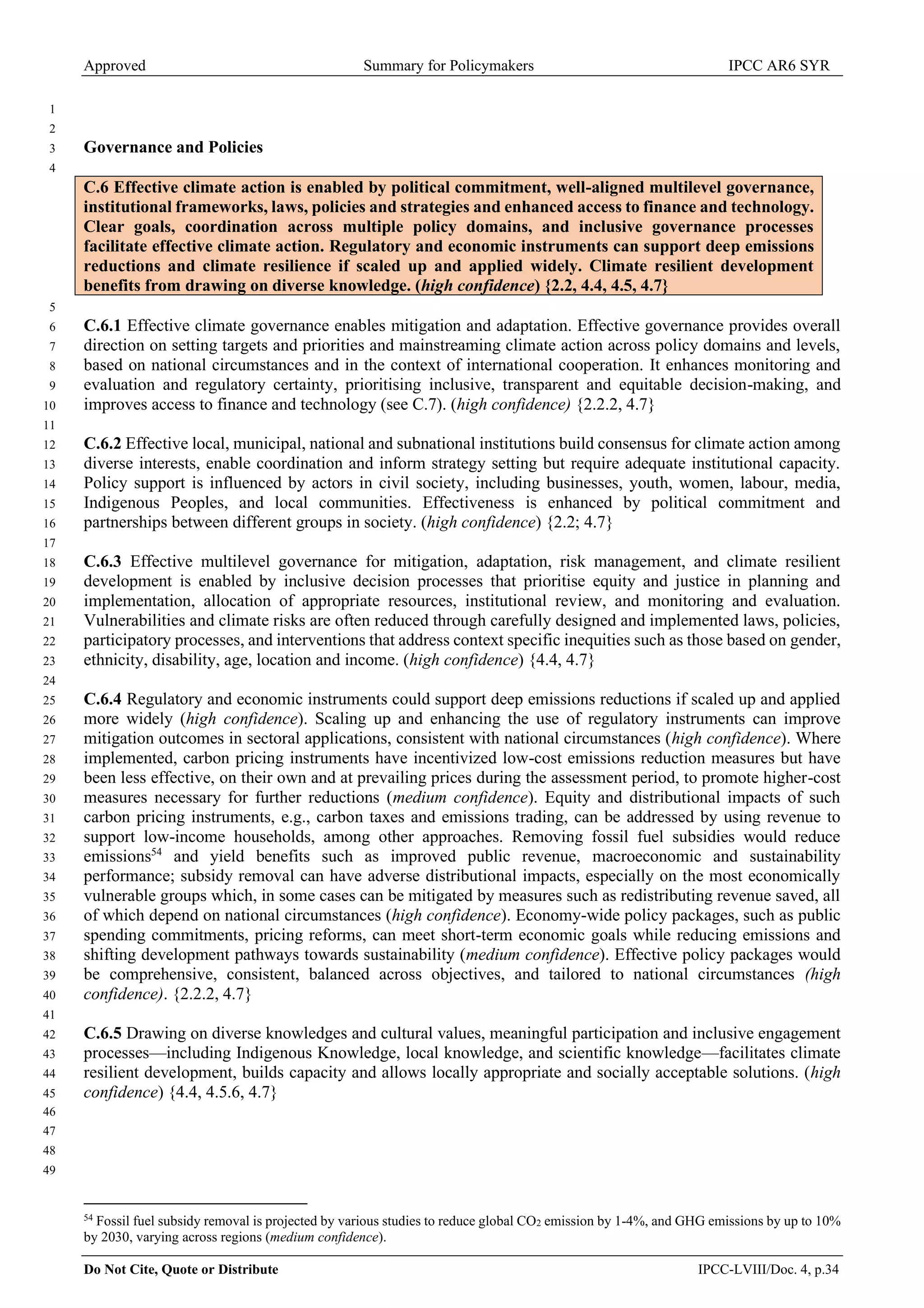 IPCC AR6 Climate Change 2023 report | PDF