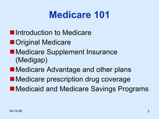 Medicare 101 | PPT