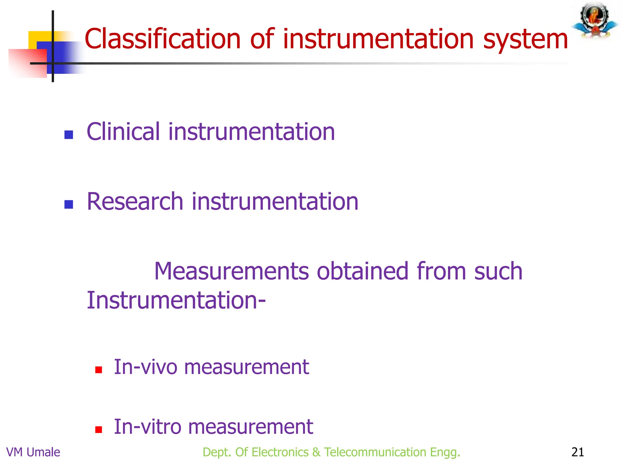 medical instrumentation system for biomedical engineers | PPT