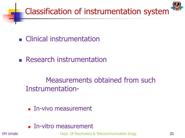 medical instrumentation system for biomedical engineers | PPT