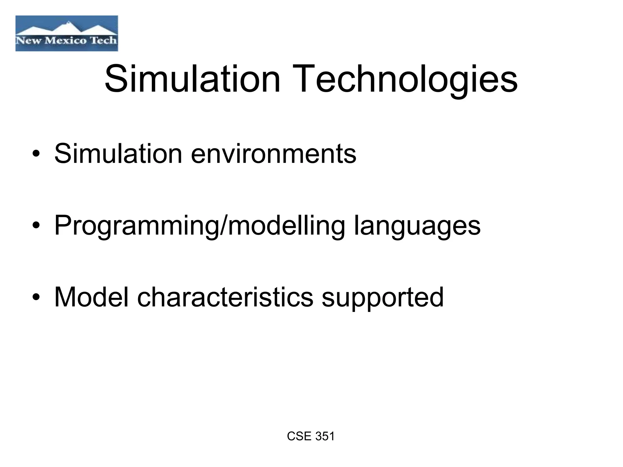 1b MS Overview in modeling simulation.ppt | Technology & Computing