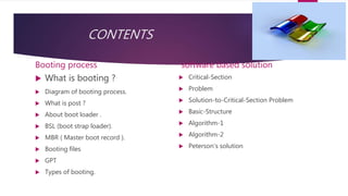 1 booting process and software based solution | PPT