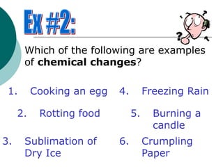 Physical & Chemical Changes | PPT