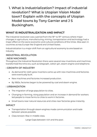 Industrialization and its impacts | PDF