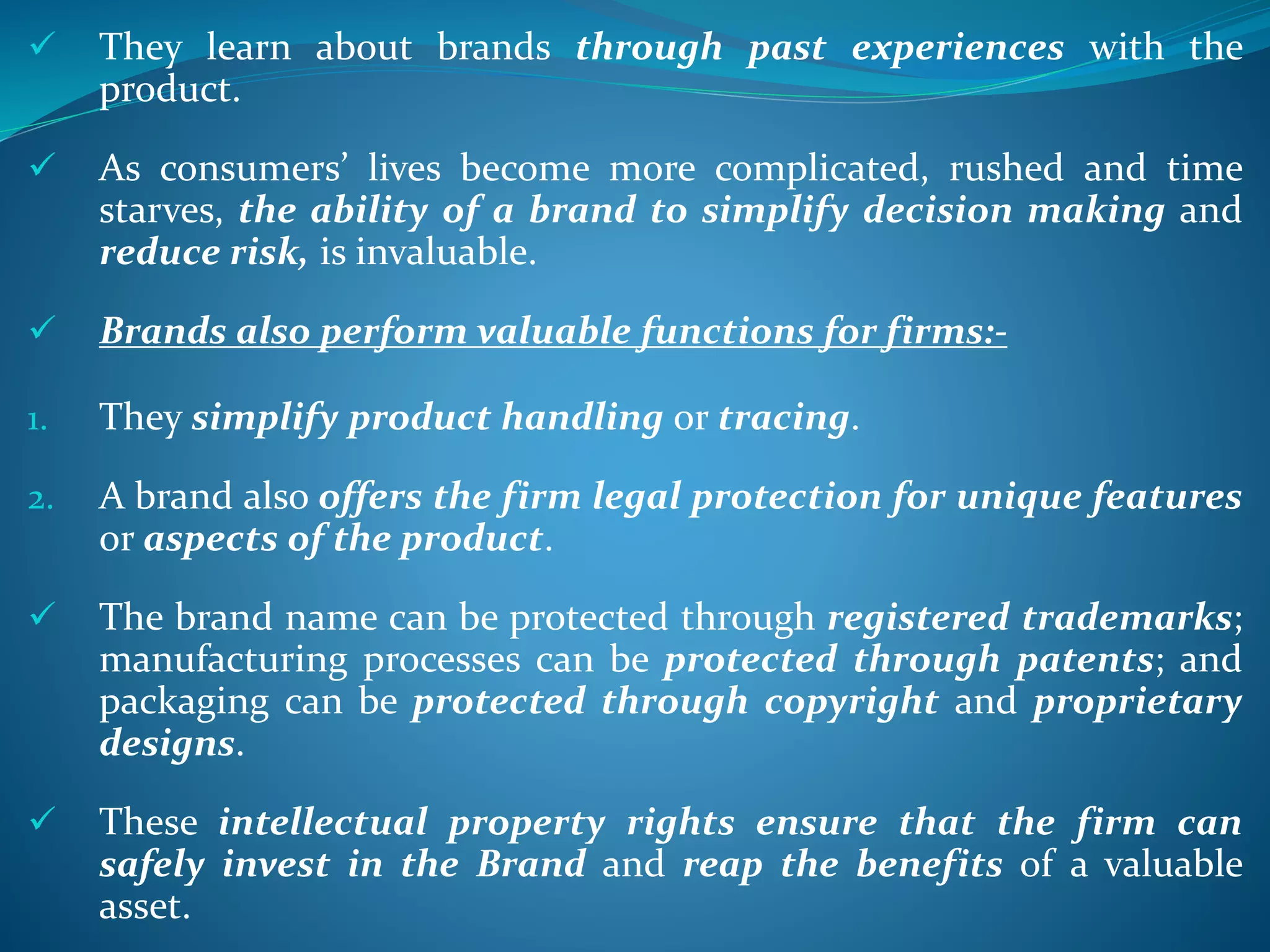 Introduction brand management | PPTX