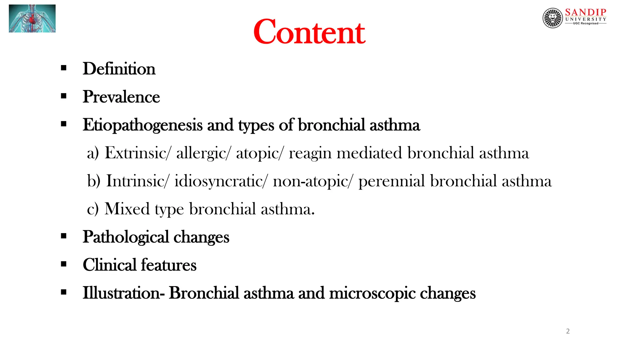 Pathophysiology of Bronchial Asthma..... | PDF