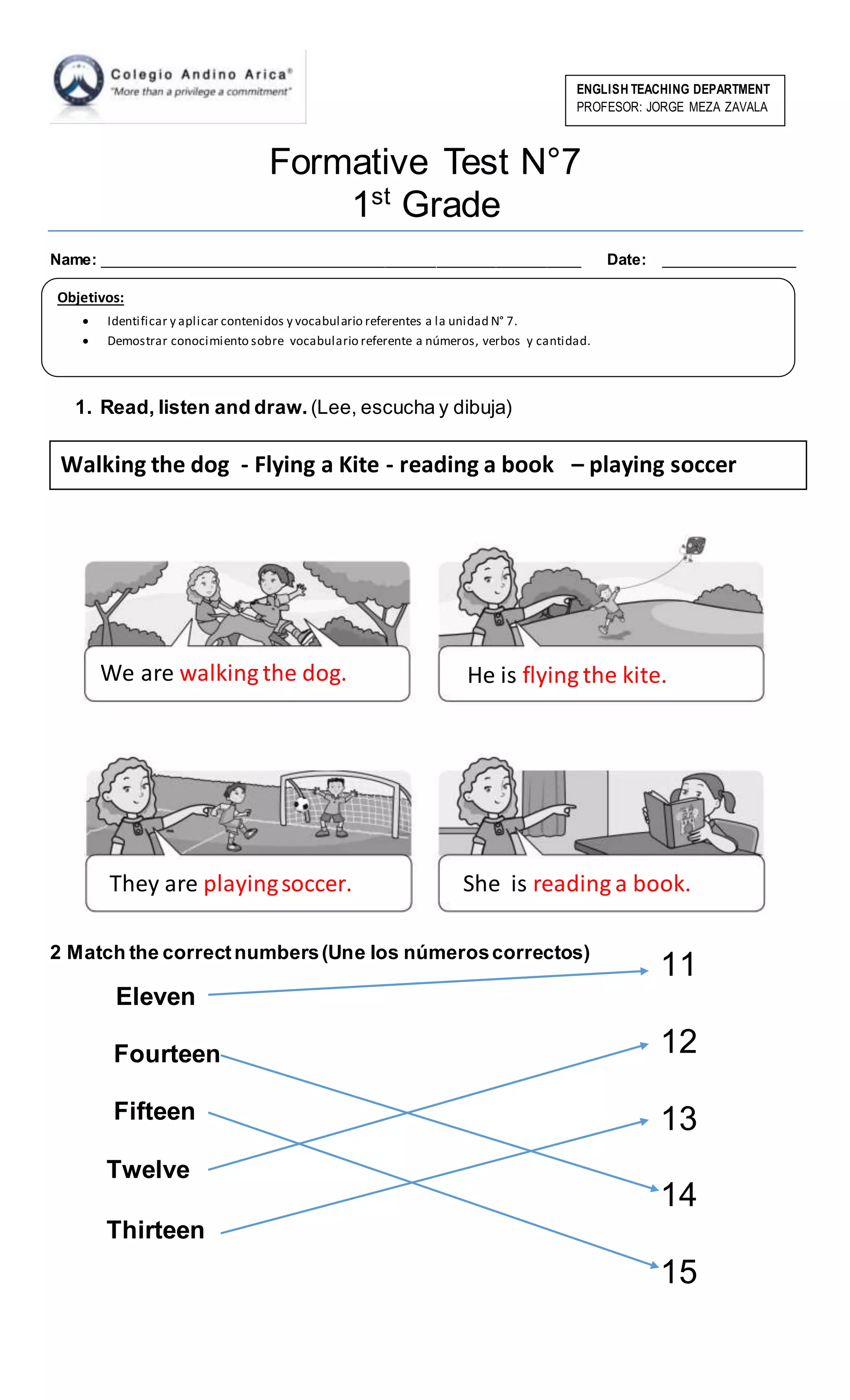 1 básico formative test 7 | PDF