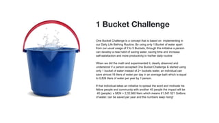 1 bucket challenge | PPT