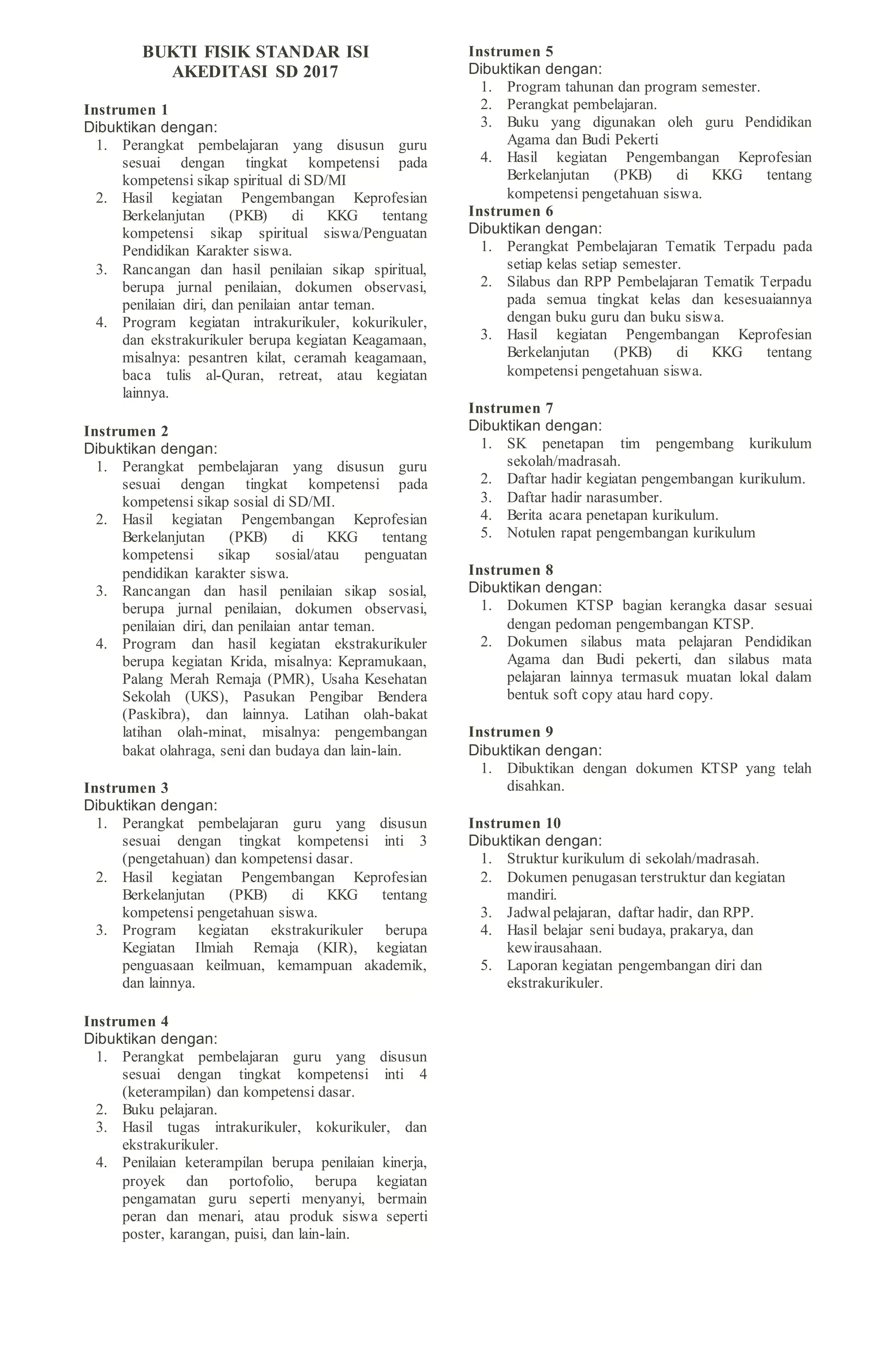 1 bukti fisik standar isi | DOCX