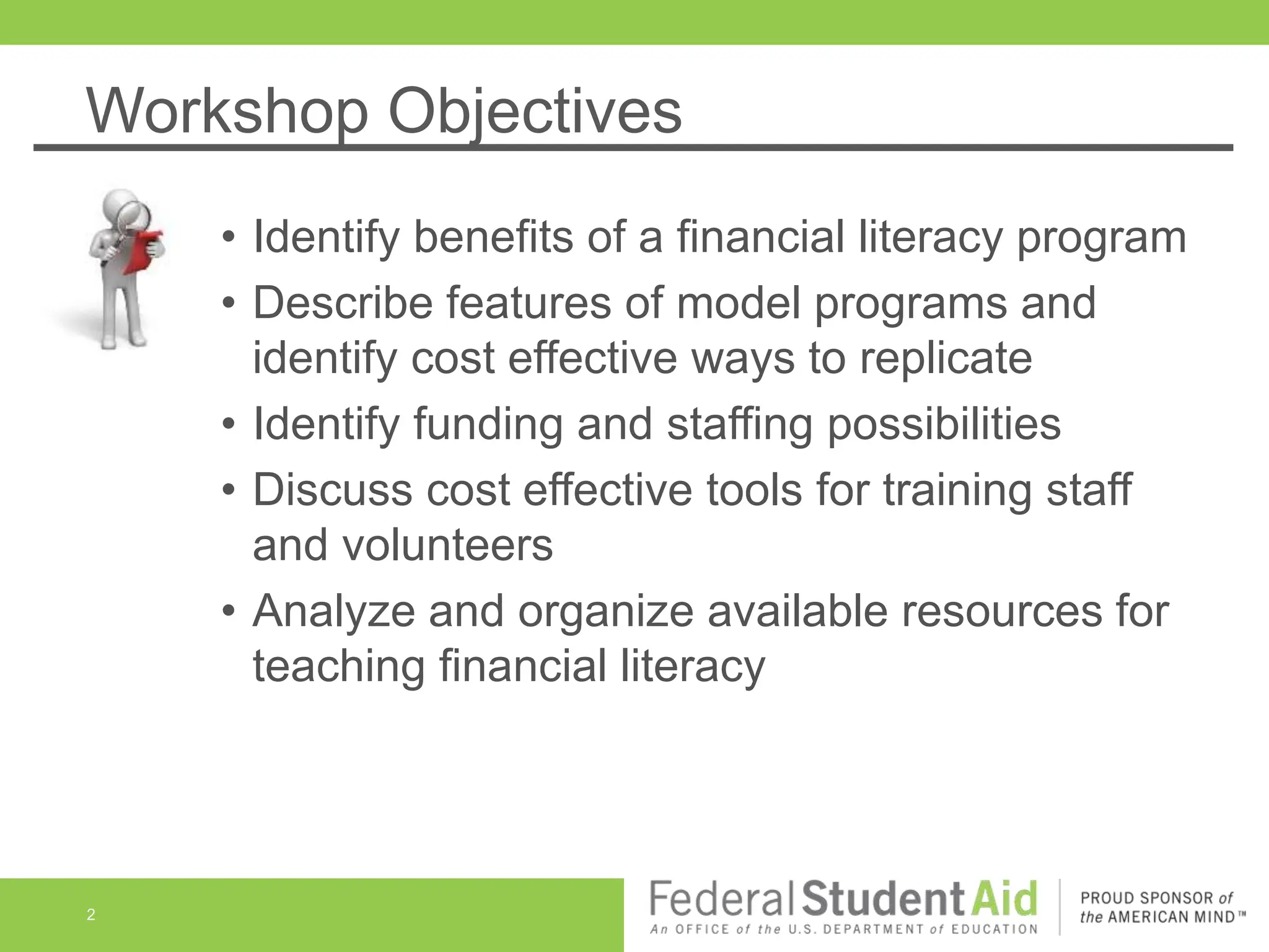 Financial Literacy workshop : Vital role | PPT