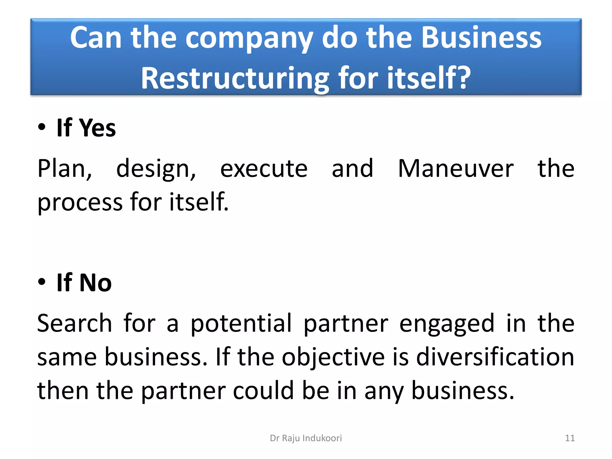 1 business restructuring | PPTX