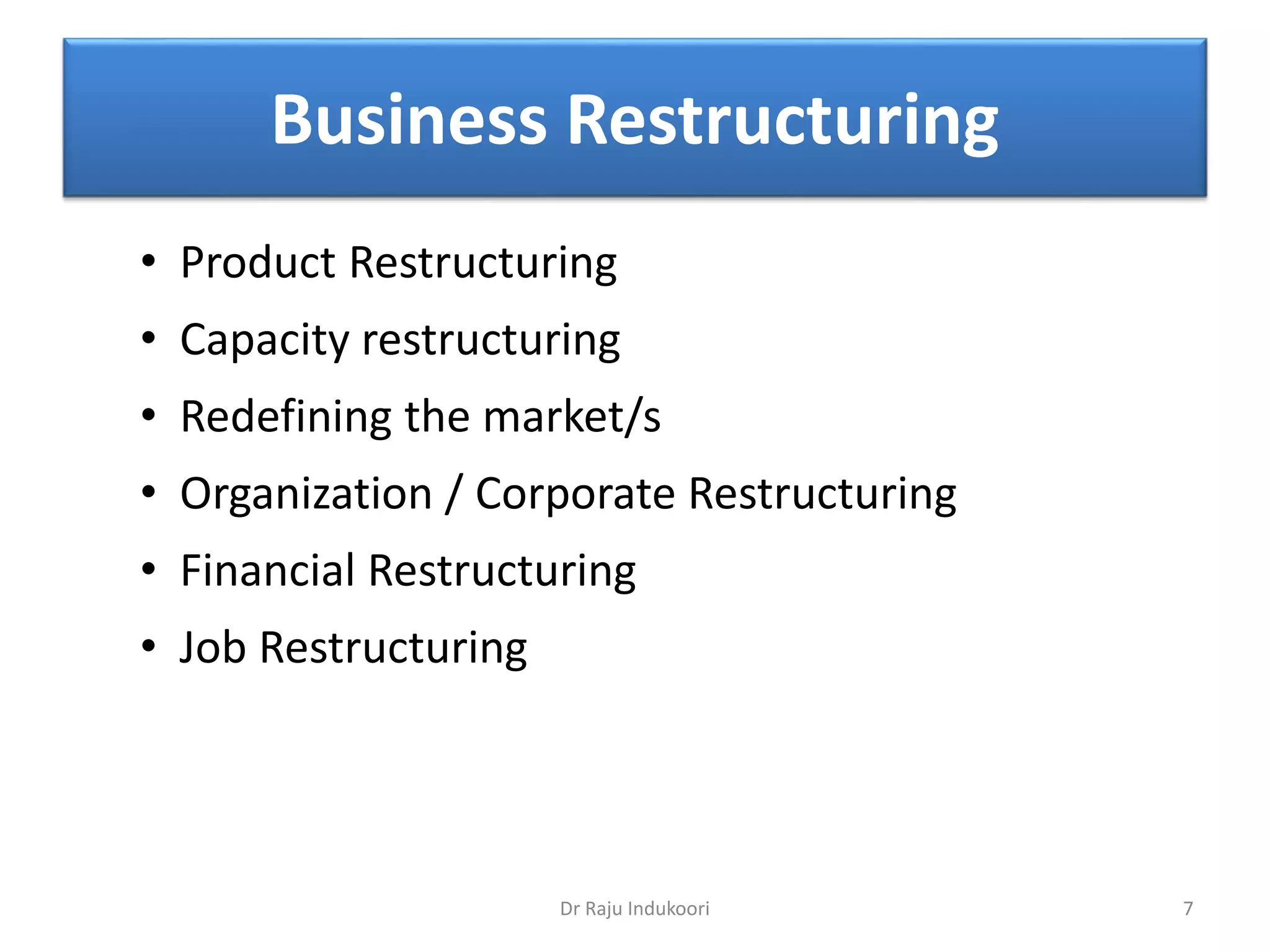 1 business restructuring | PPTX