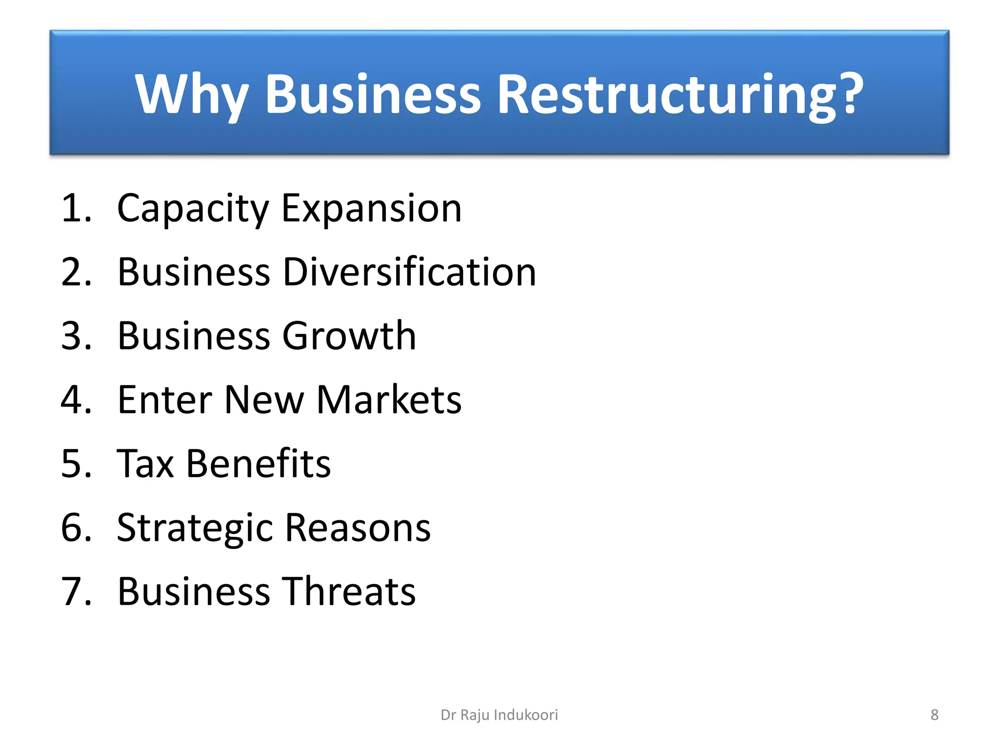1 business restructuring | PPTX
