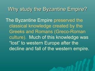 Byzantine Empire | PPT