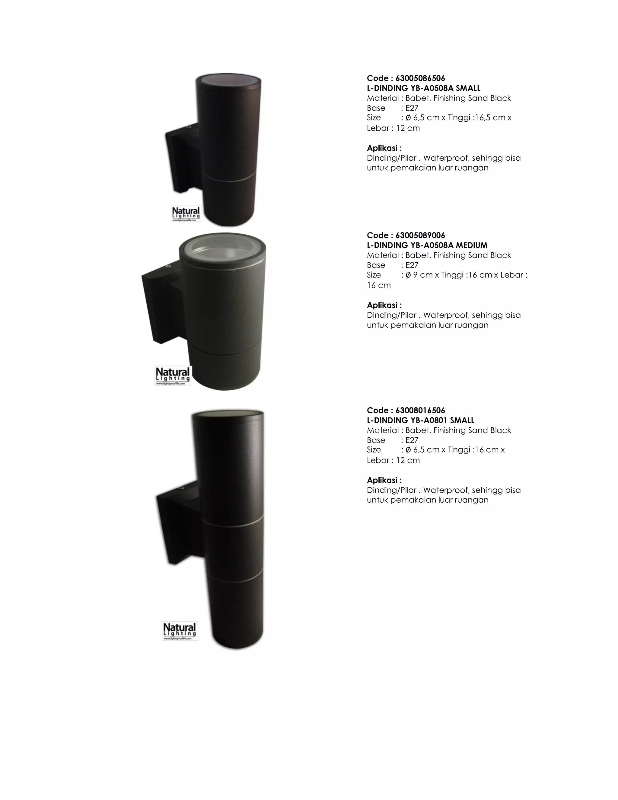 Outdoor wall lamp series | PDF