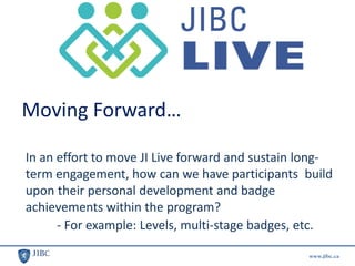 Krista Lambert, JIBC: JIBC LIVE | PPTX