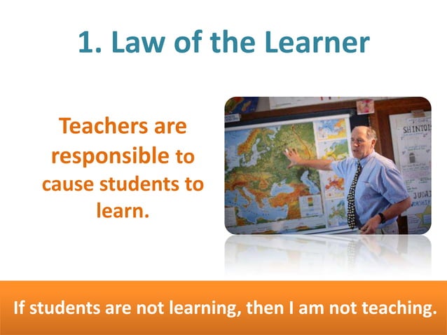 Seven laws of the learner | PPTX | Education