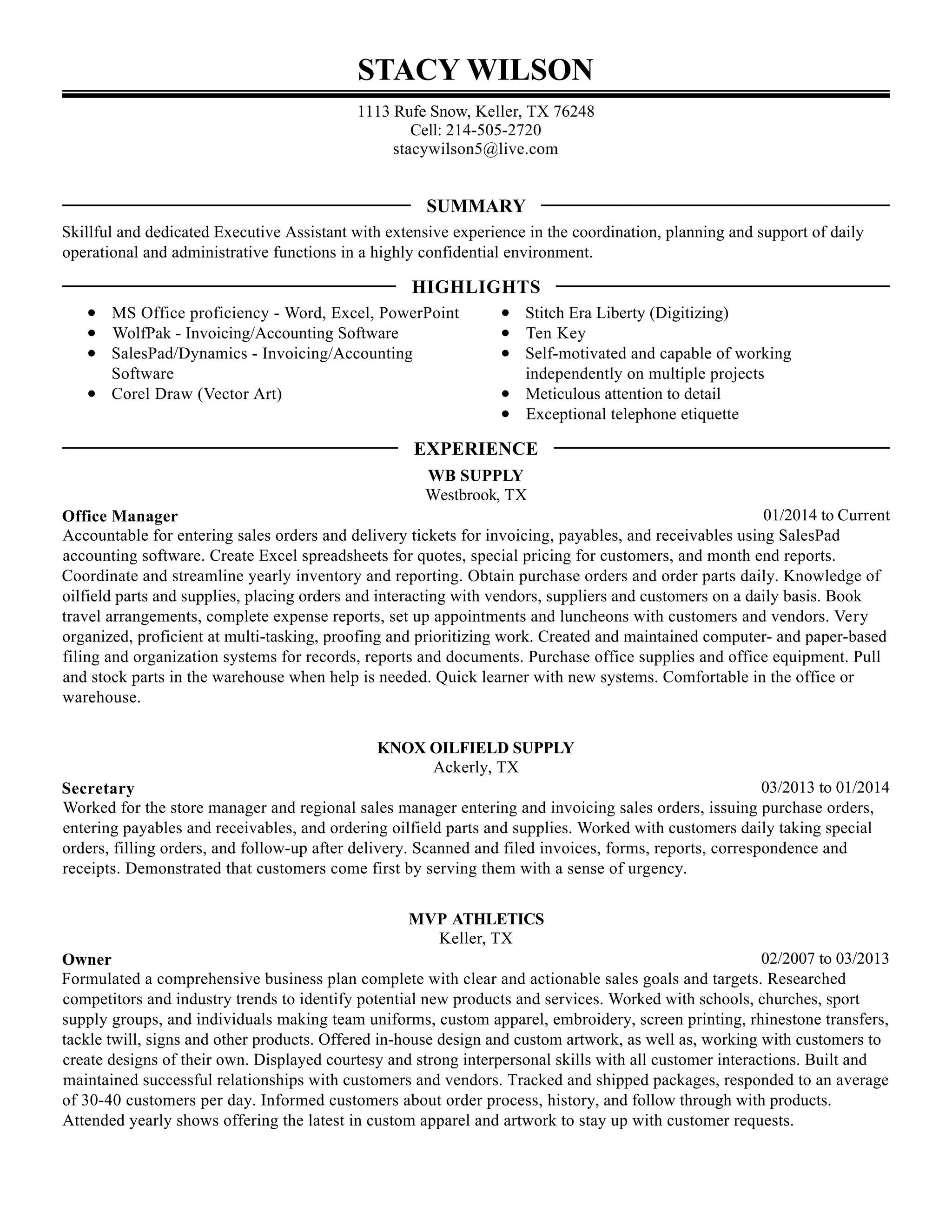 SW Resume | PDF